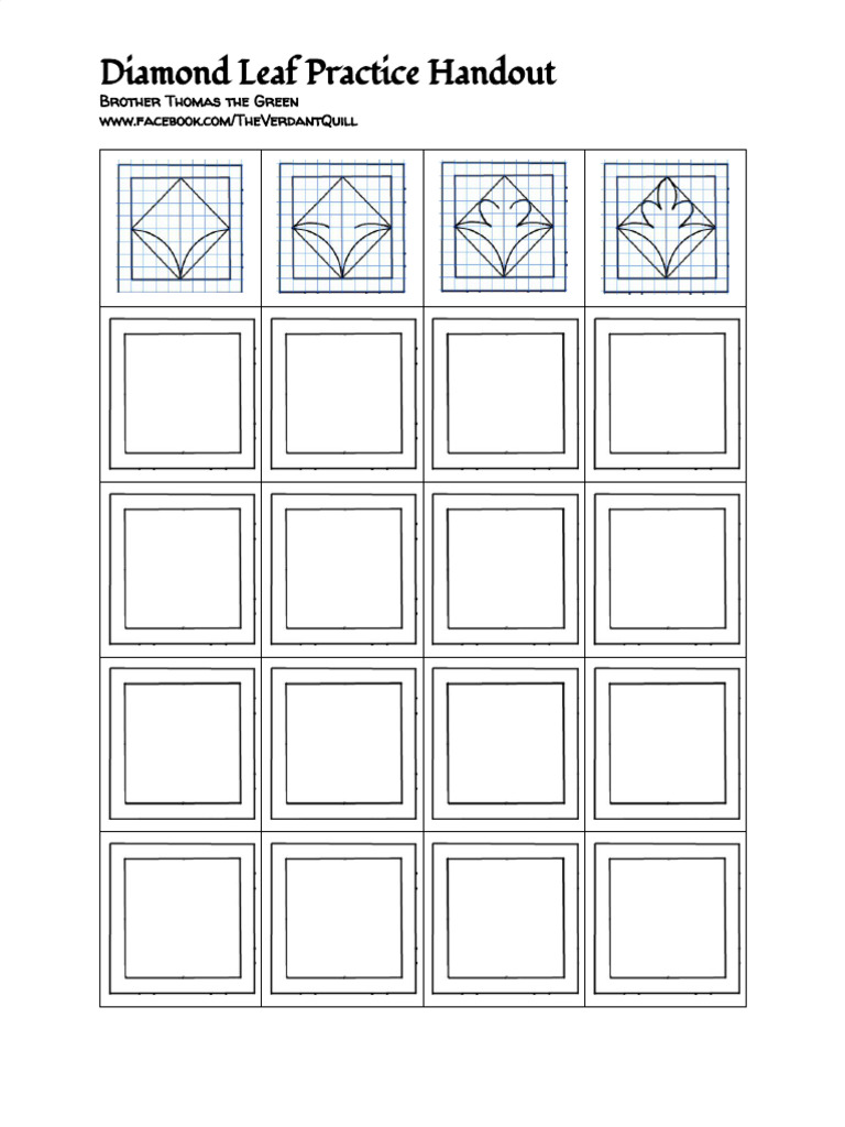 Diamond Leaf Practice Handout | PDF