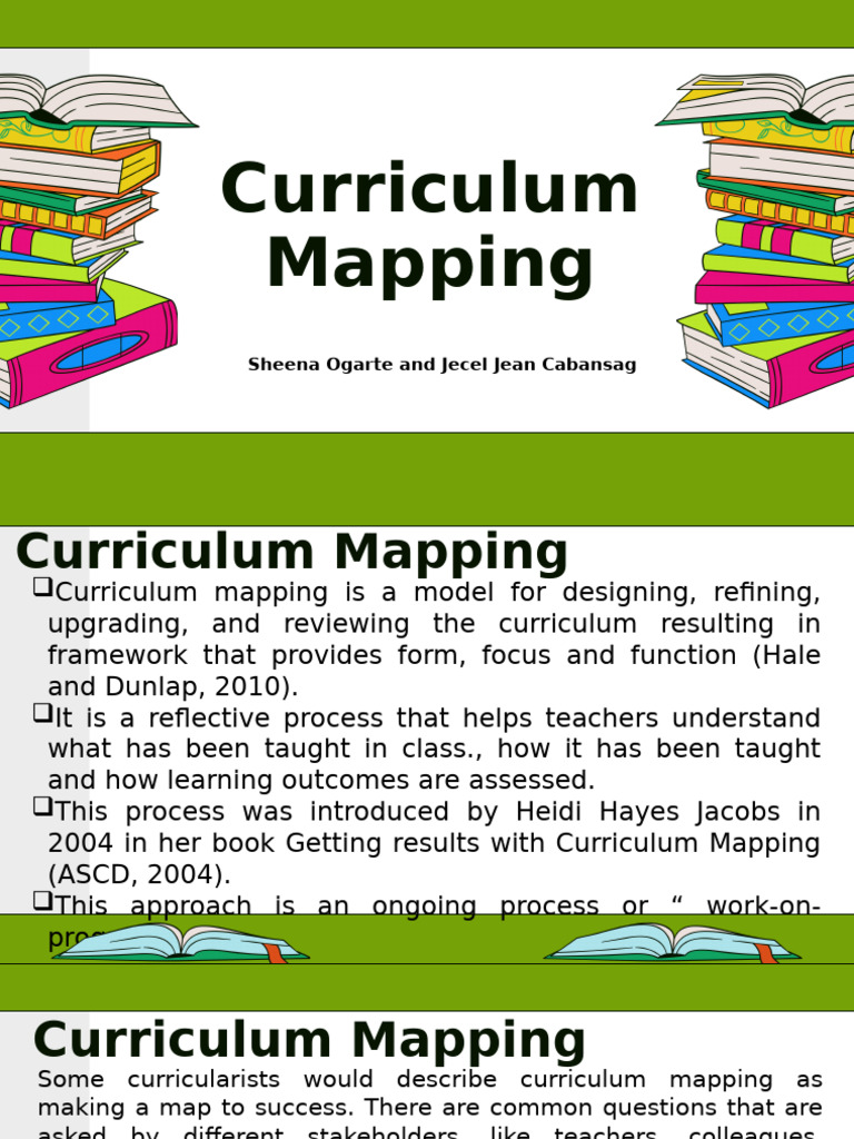 Curriculum Mapping Process - PPT (Group 10) | PDF | Curriculum ...