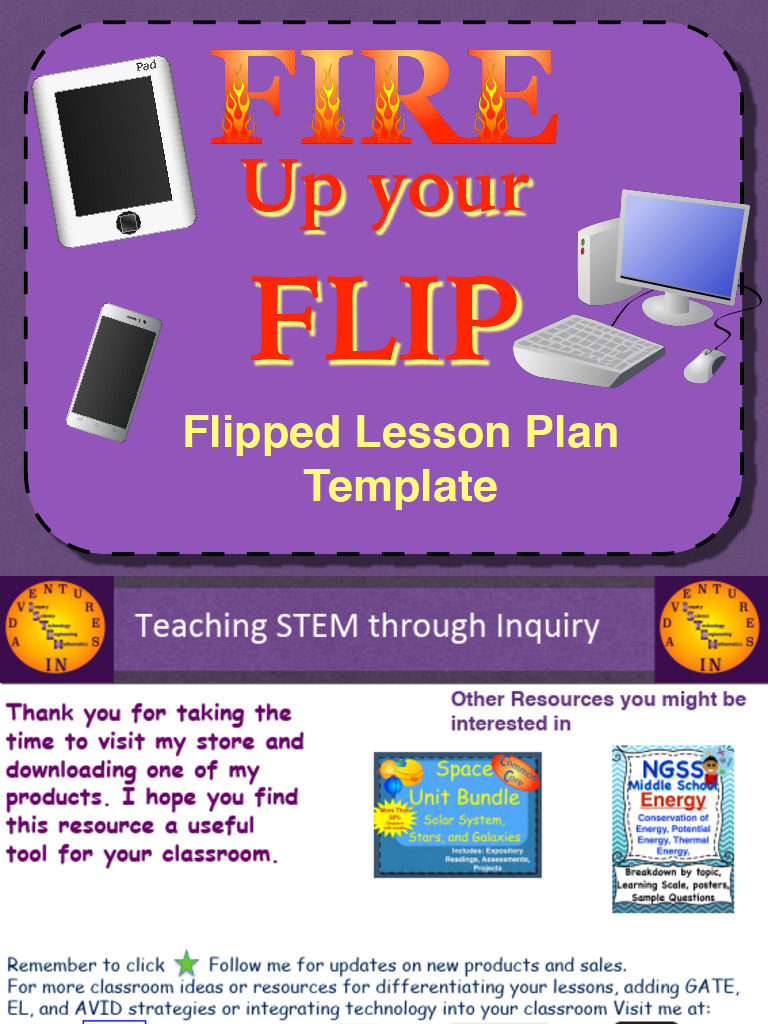 Up Your: Flipped Lesson Plan Template | PDF | Solar System | Planets