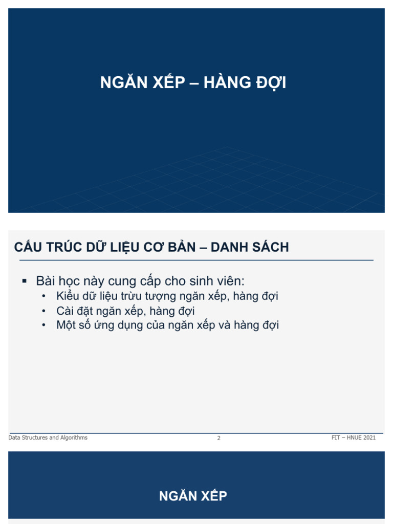 Lecture04 Stack Queue | PDF