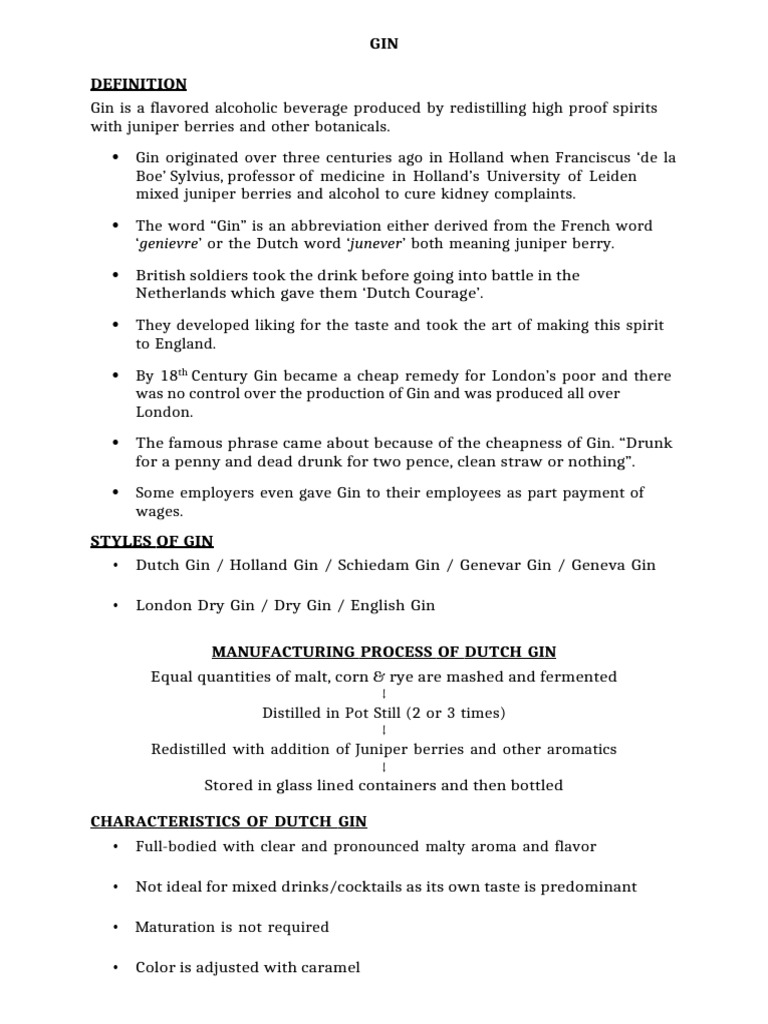 Genievre Junever | PDF | Gin | Alcoholic Drinks