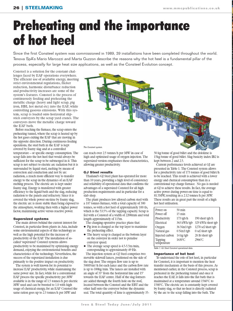 Tenova IST June-July 2011 A | PDF | Heat Transfer | Heat
