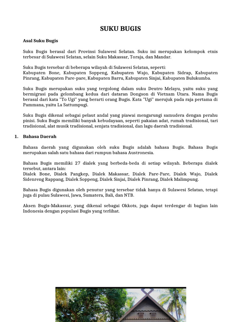 Suku Bugis | PDF | Seni