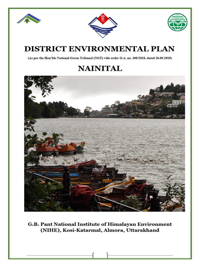 Draft - District Environment Plan - Nainital 21 July | PDF | Waste | Waste Management