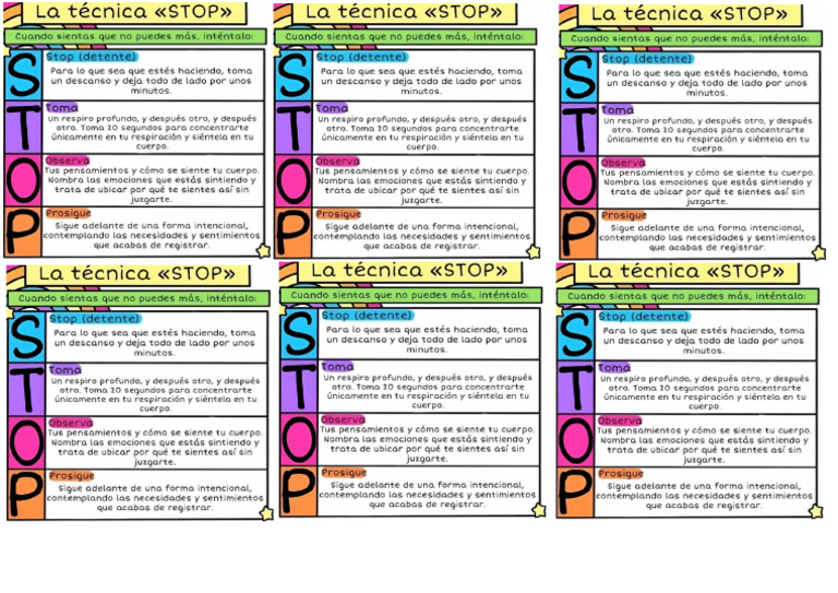Tecnica Stop Semaforo | PDF