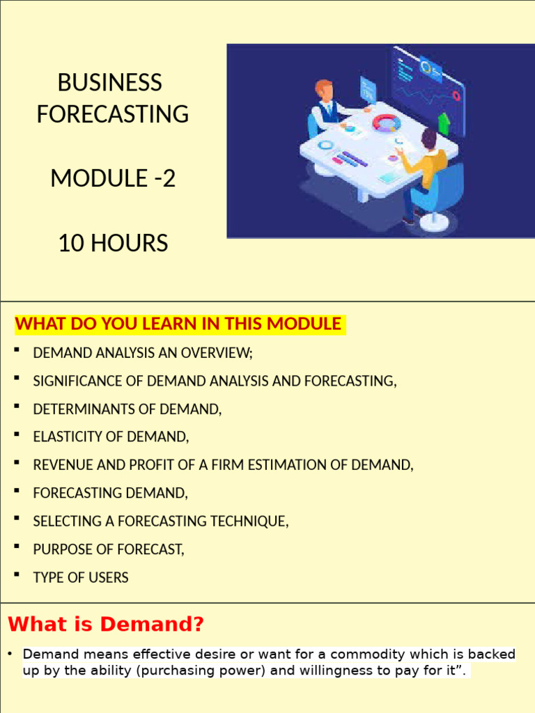 Business Forecasting Module - 2 | PDF | Elasticity (Economics) | Demand