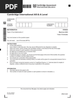 Cambridge International AS & A Level: Mathematics 9709/12 | PDF ...