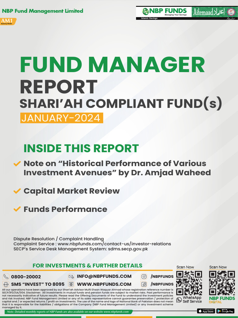 Jan 2024 Complete FMR Islamic 1 1 | PDF | Investing | Stocks