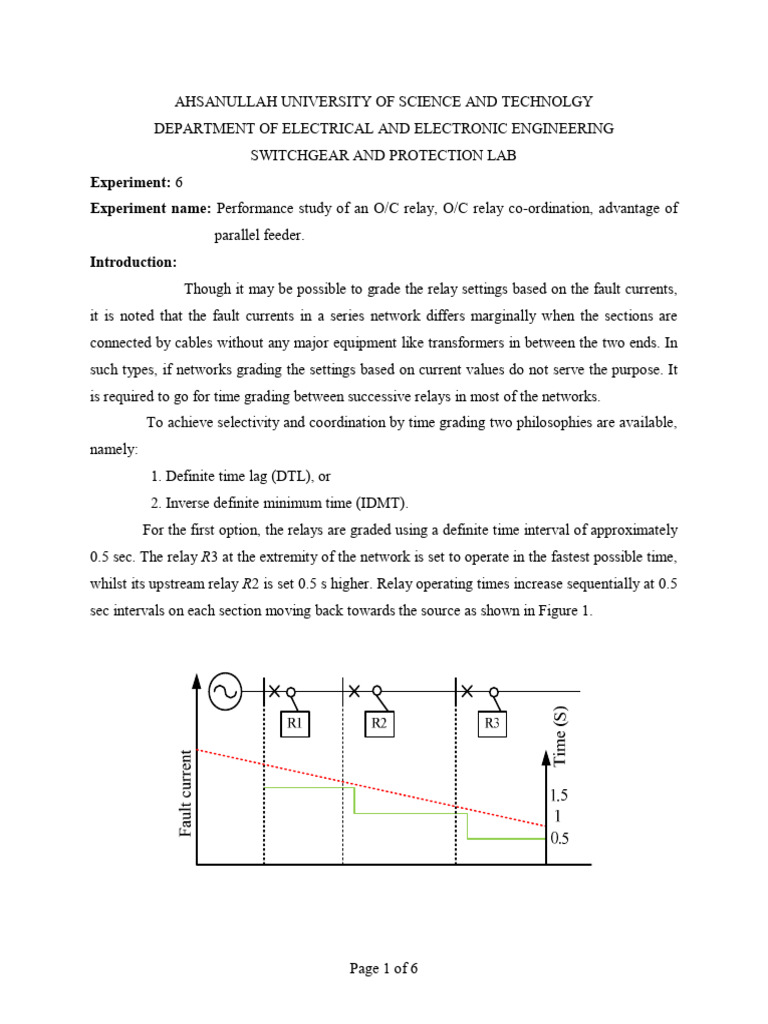 Exp6-NEW_2 | PDF | Relay | Electrical Substation