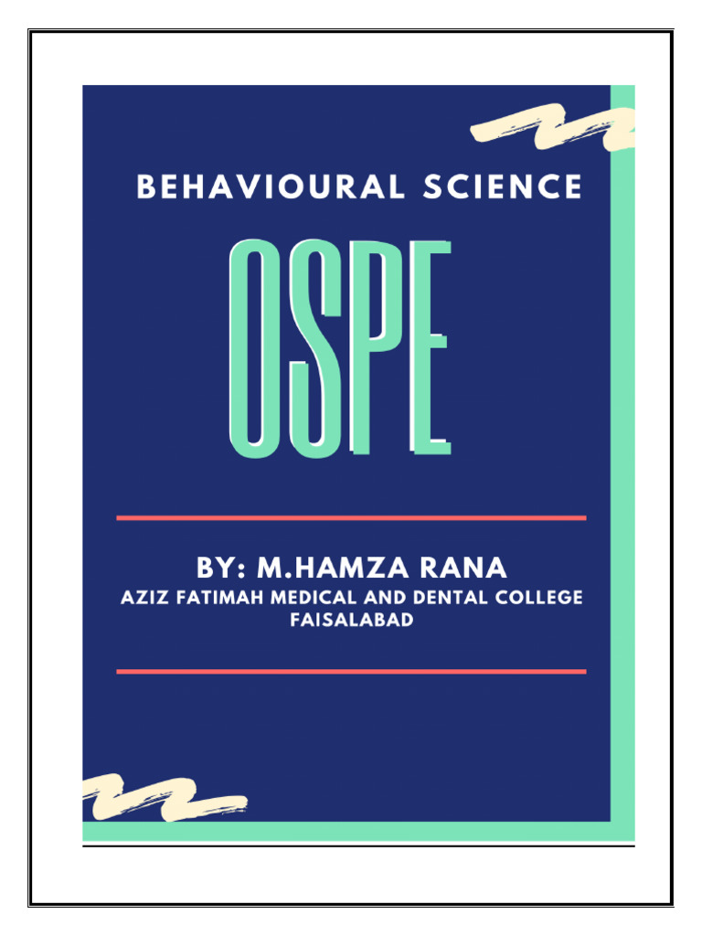 Ospe BS Hamza - 000 - 230305 - 133554-1 | PDF | Psychology