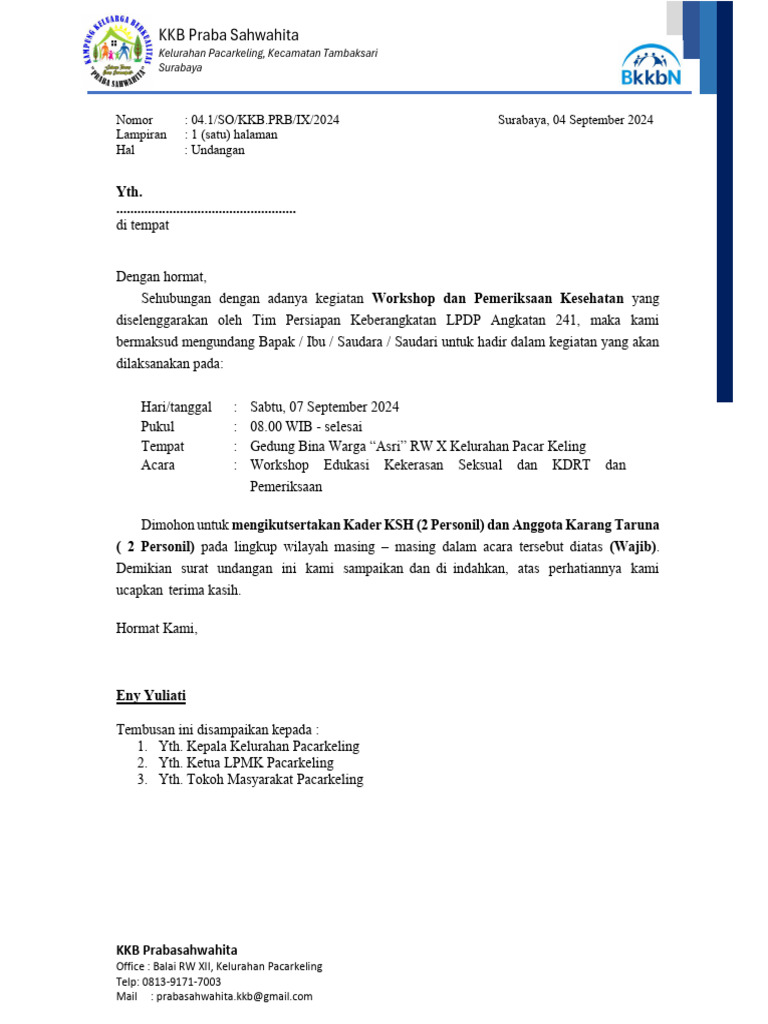 Undangan Workshop | PDF