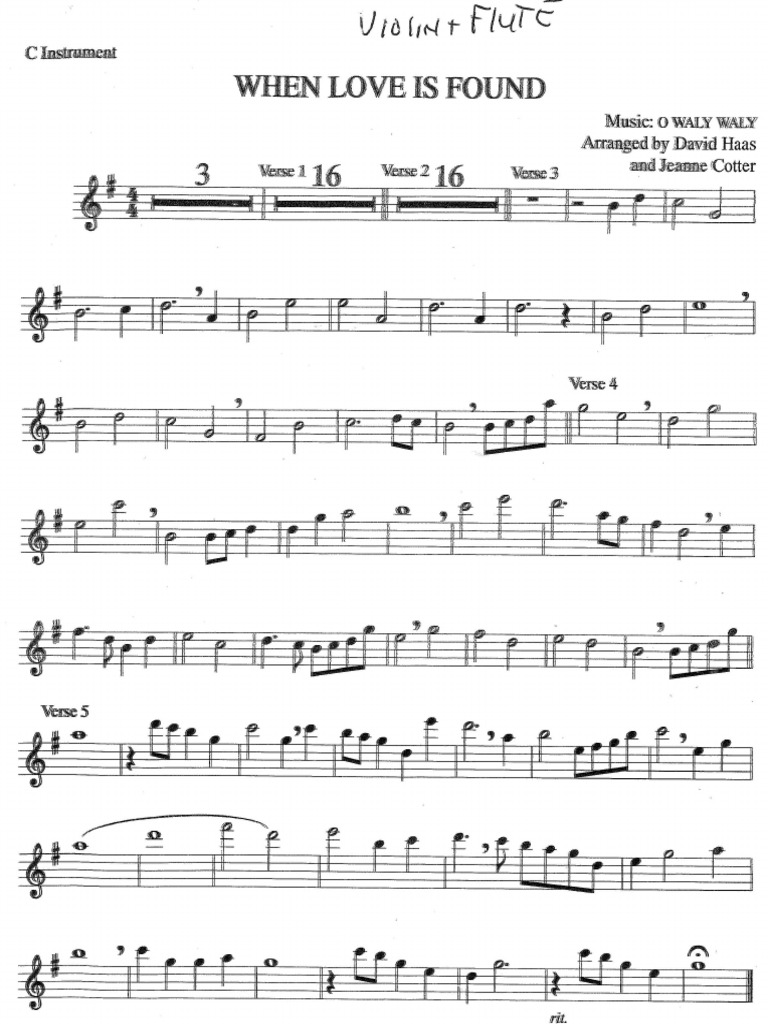 When Love Is Found Cello | PDF