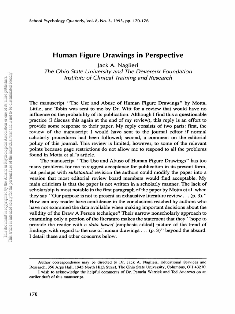 Human Figure Drawings in Perspective | PDF | Wechsler Adult ...