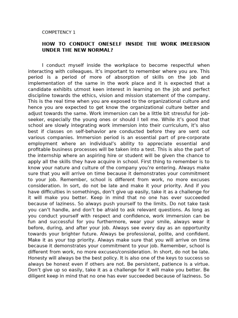 Competency 1 2 3 Pdf Emergency Management