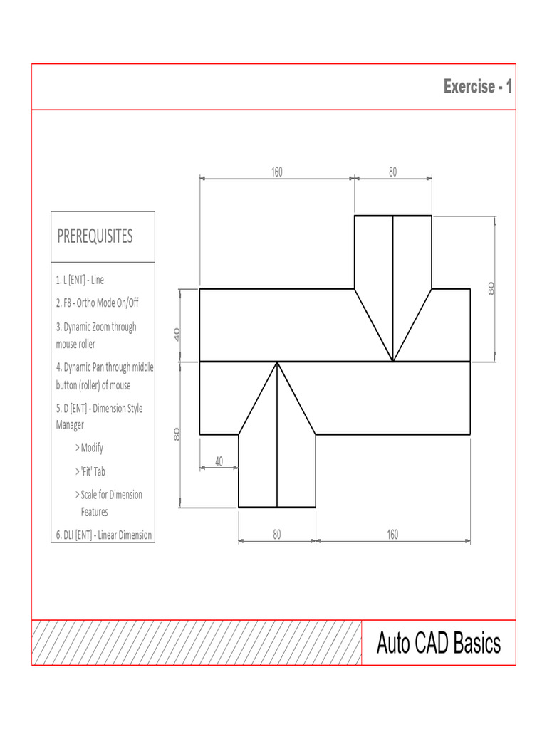 AutoCAD Basics - Exercise - 01 | PDF