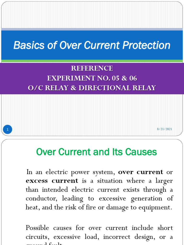 Over Current Protection Basics Guide | PDF | Relay | Inductor
