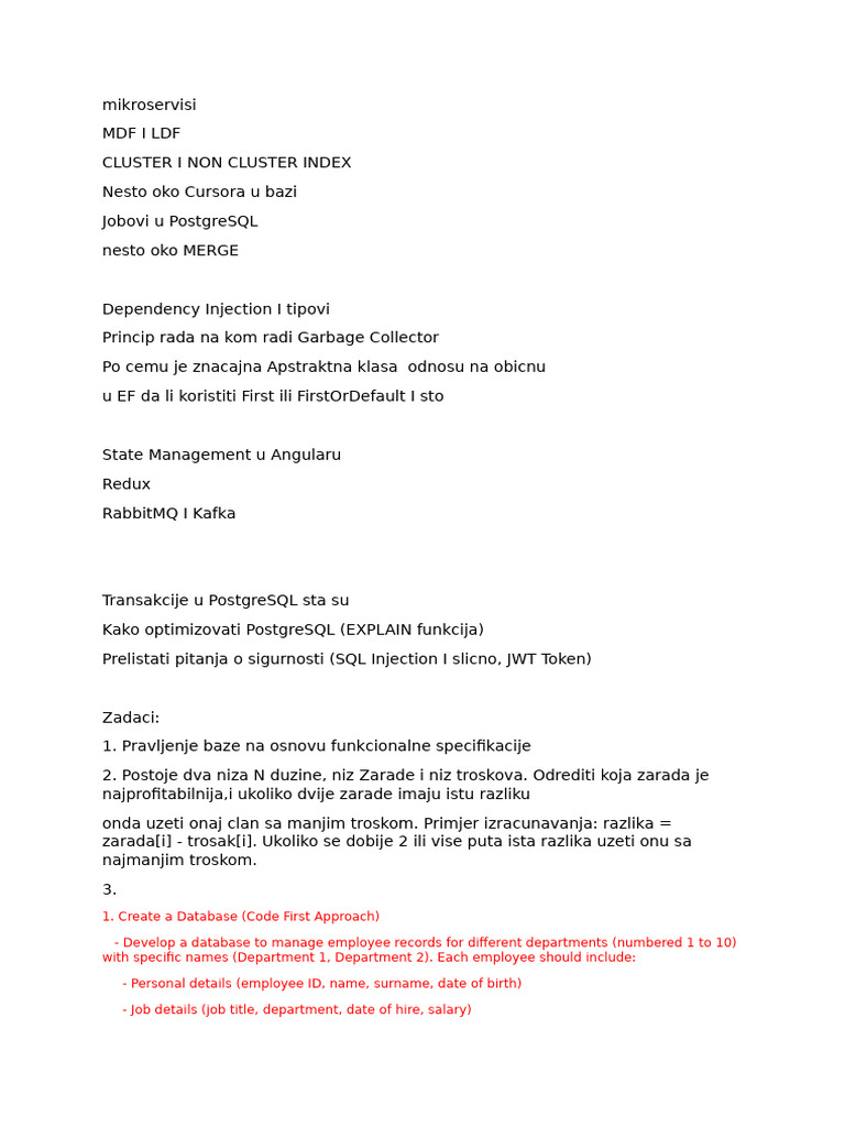 Pitanja I Zadaci | PDF