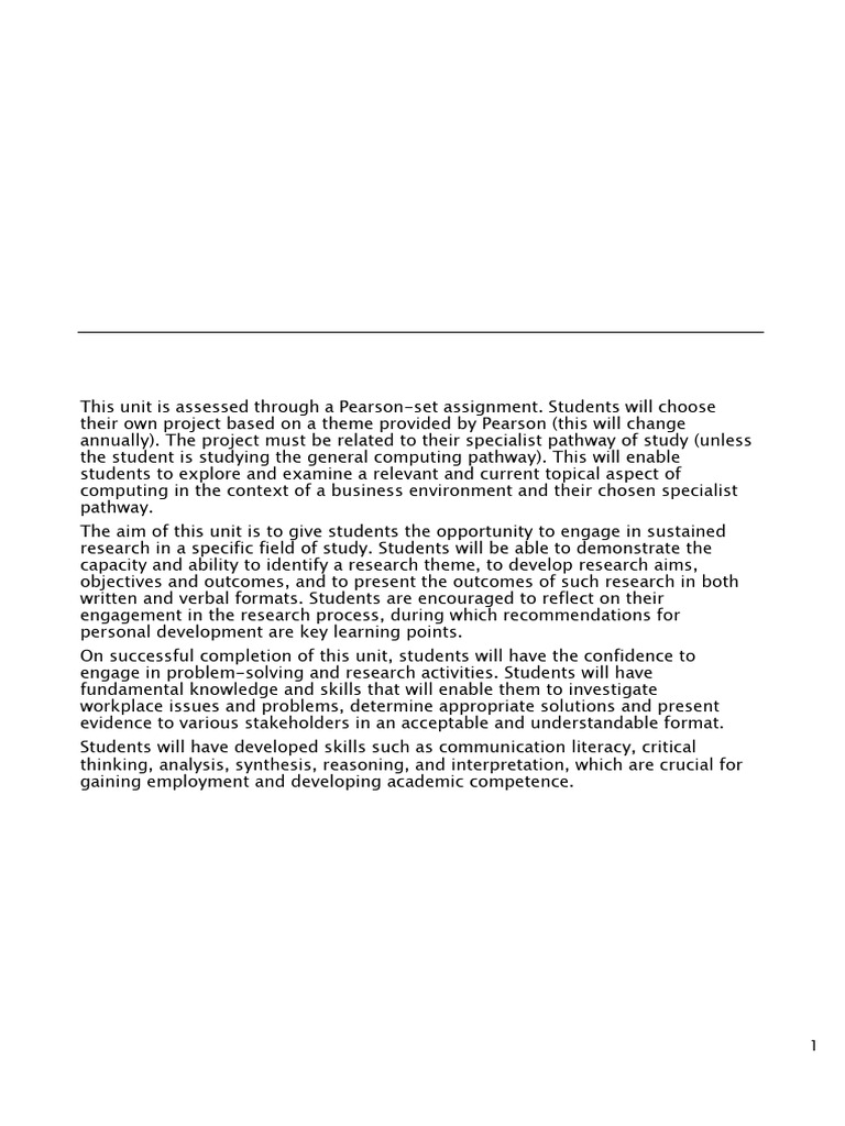 Computing Research Project (Pearson-Set) | PDF | Methodology ...