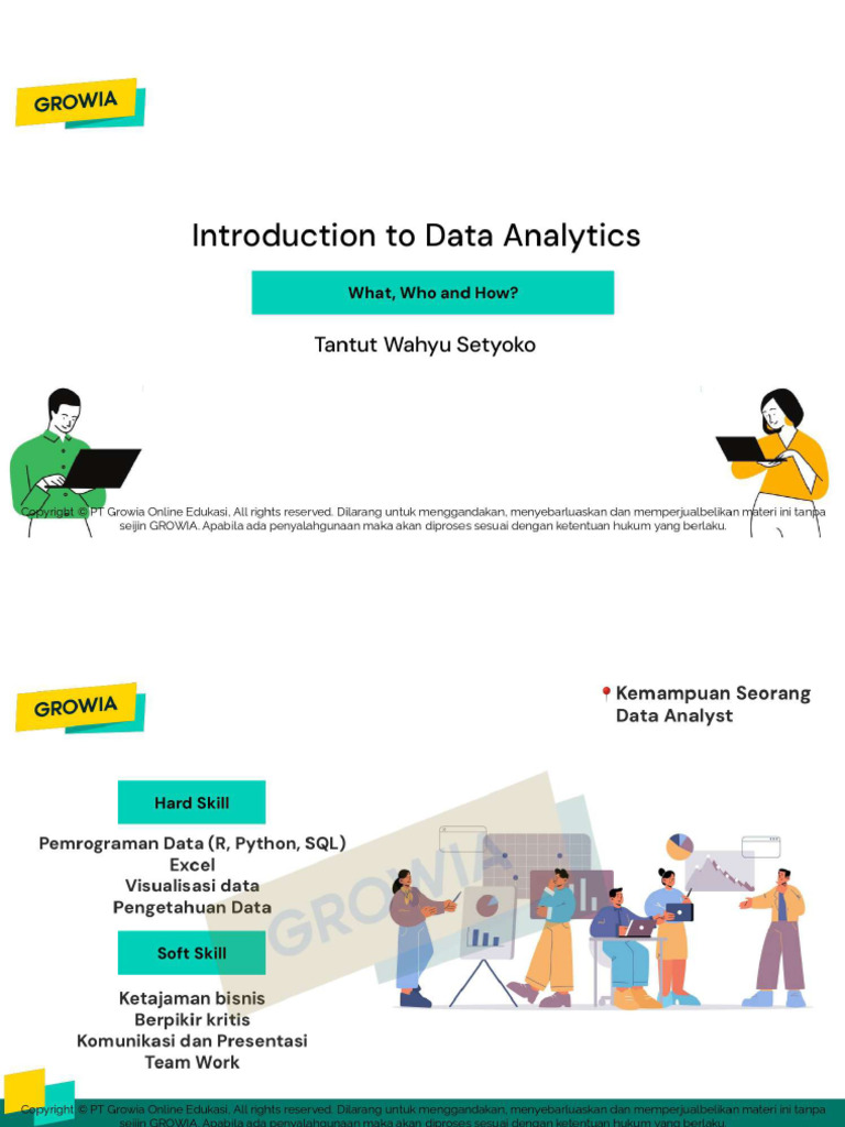 Keterampilan Yang Dibutuhkan Oleh Seorang Data Analis | PDF