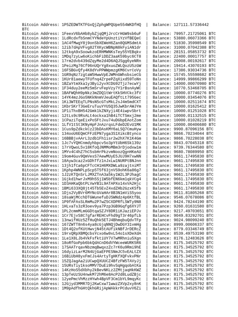 Address Balance | PDF | Bitcoin | Application Layer Protocols
