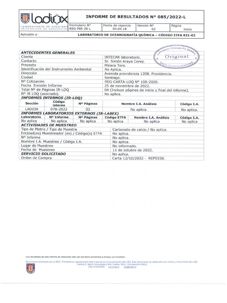 Ir 085-2022 L Intecar | PDF