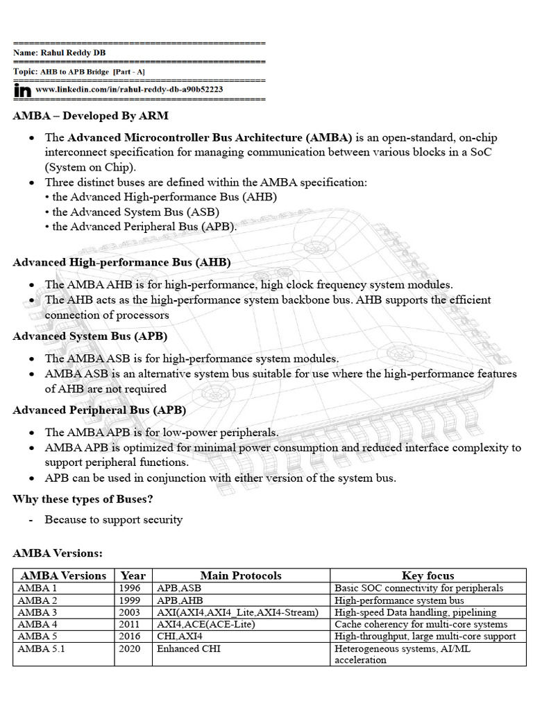 AHB To APB Bridge (Part - A) | PDF | Computer Science | Computer Hardware