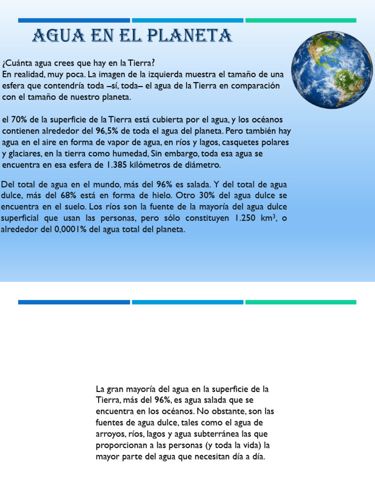 Agua en La Tierra | PDF | Ciencia y matemáticas