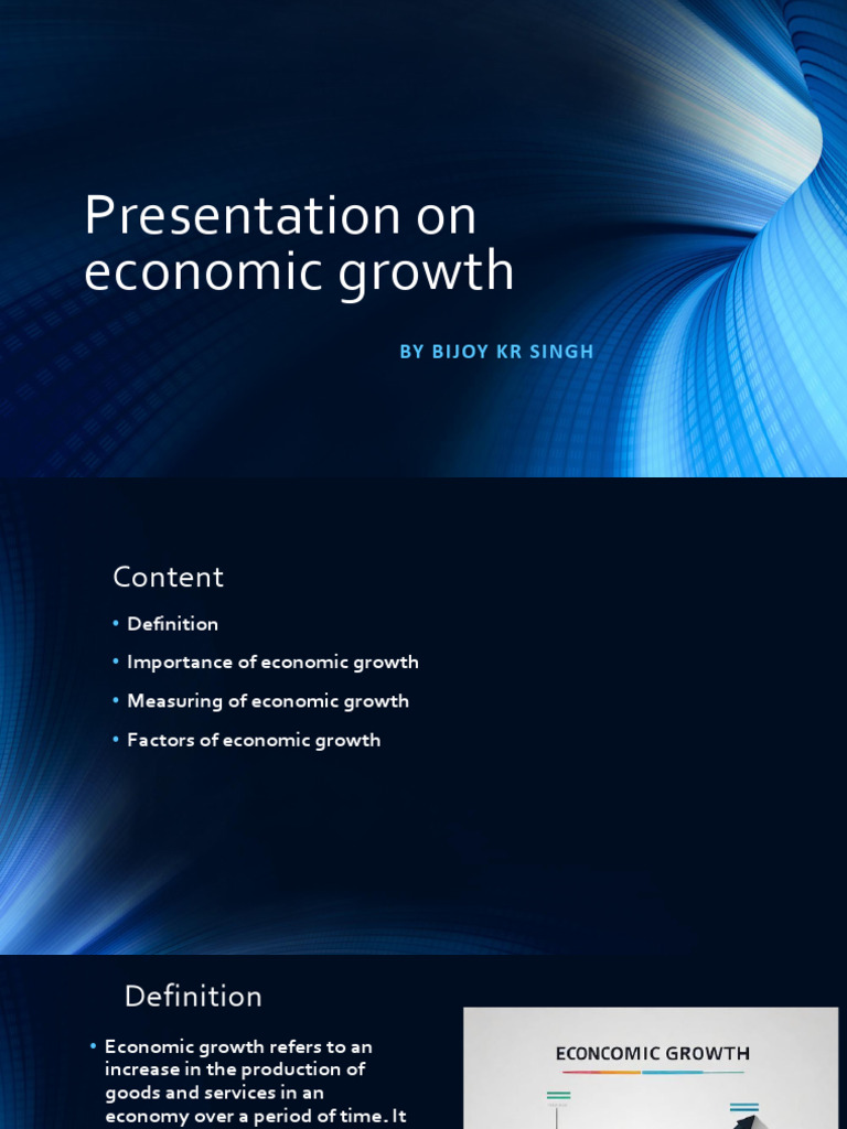 Presentation On Economic Growth - PPTM 2 | PDF | Economic Growth ...