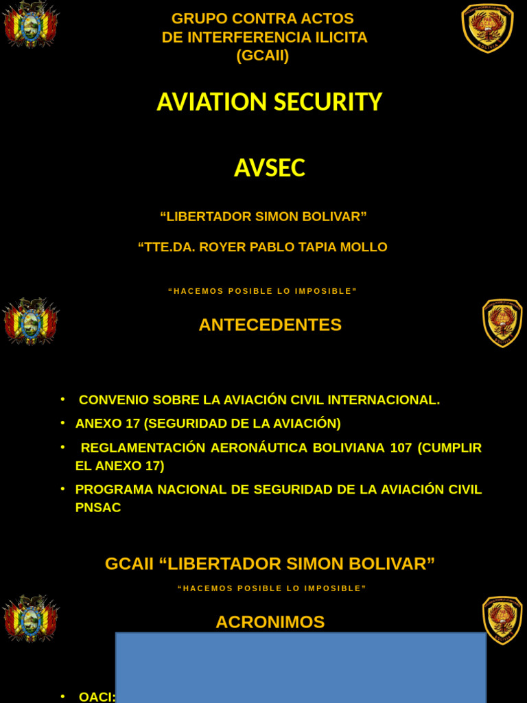 Avsec Alumnos | PDF | Aeropuerto | Armas de fuego