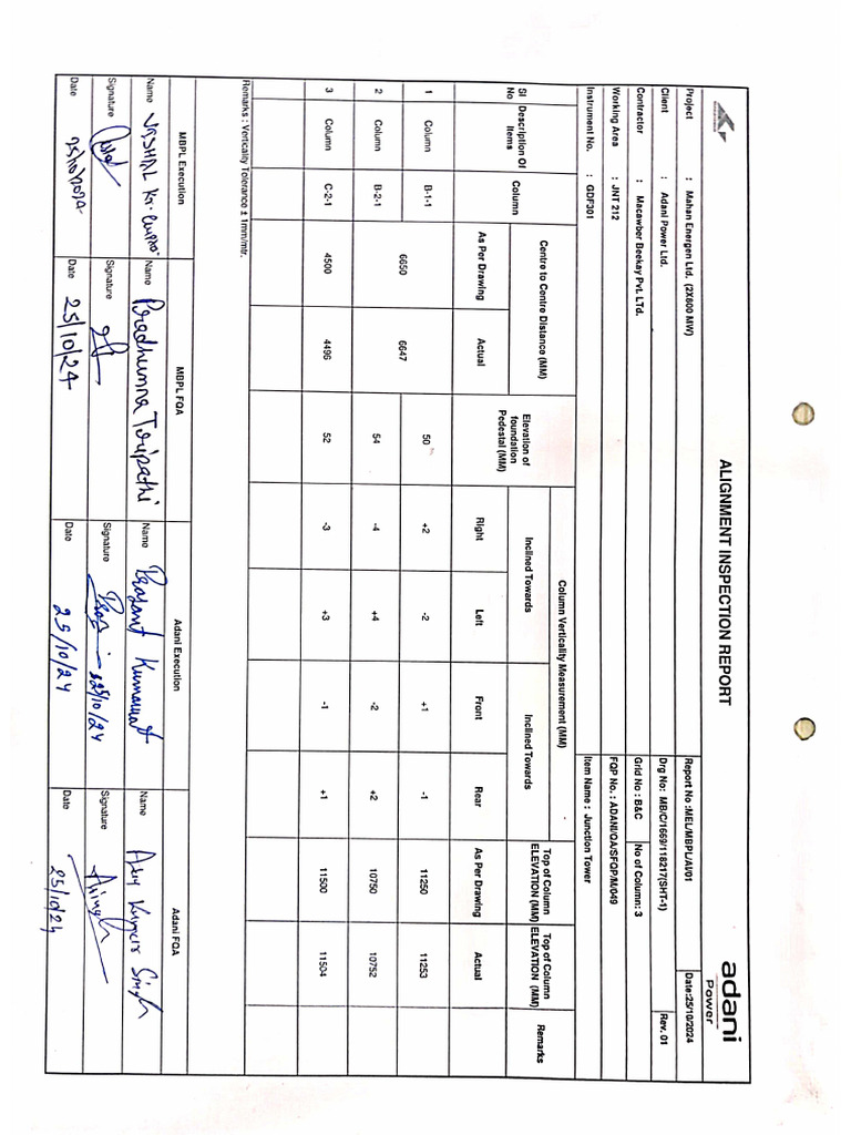 Alignment Protocol of 1st Tier - JNT 212 | PDF