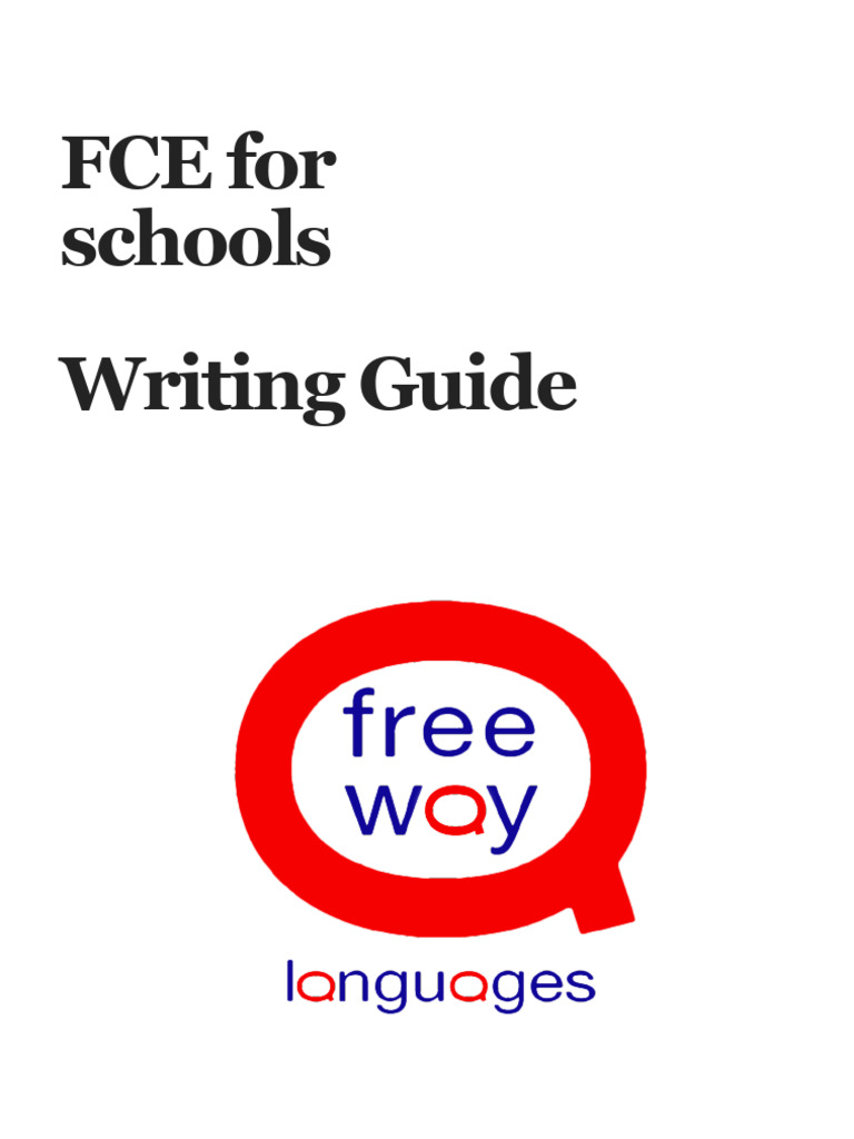 FCE writing guide | PDF | Essays | Question