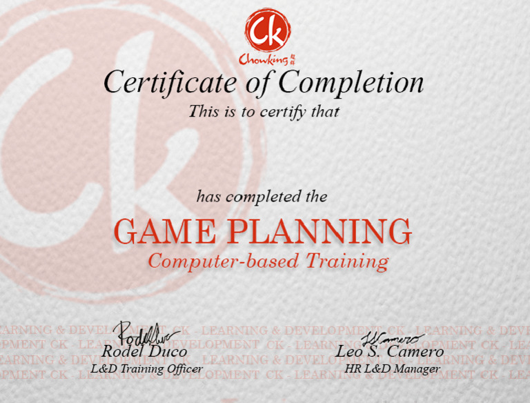 COC Game Planning | PDF