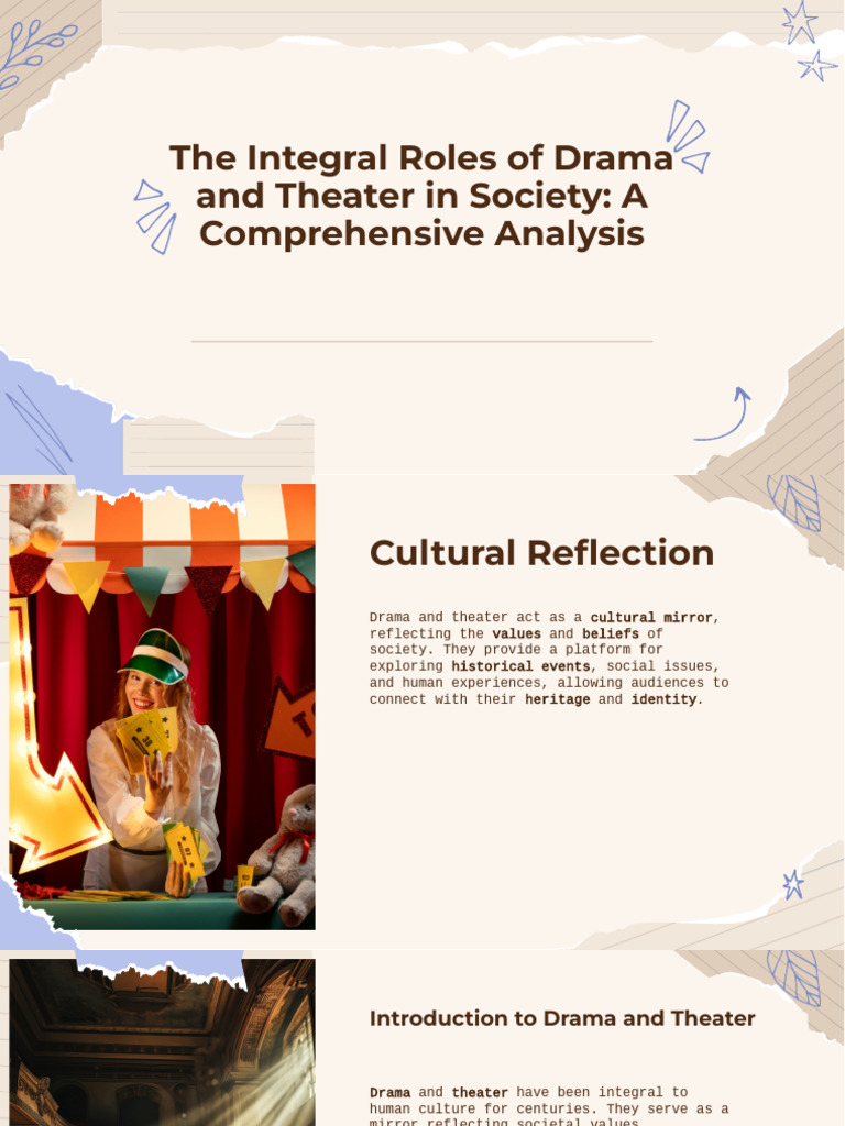 Slidesgo The Integral Roles of Drama and Theater in Society A ...