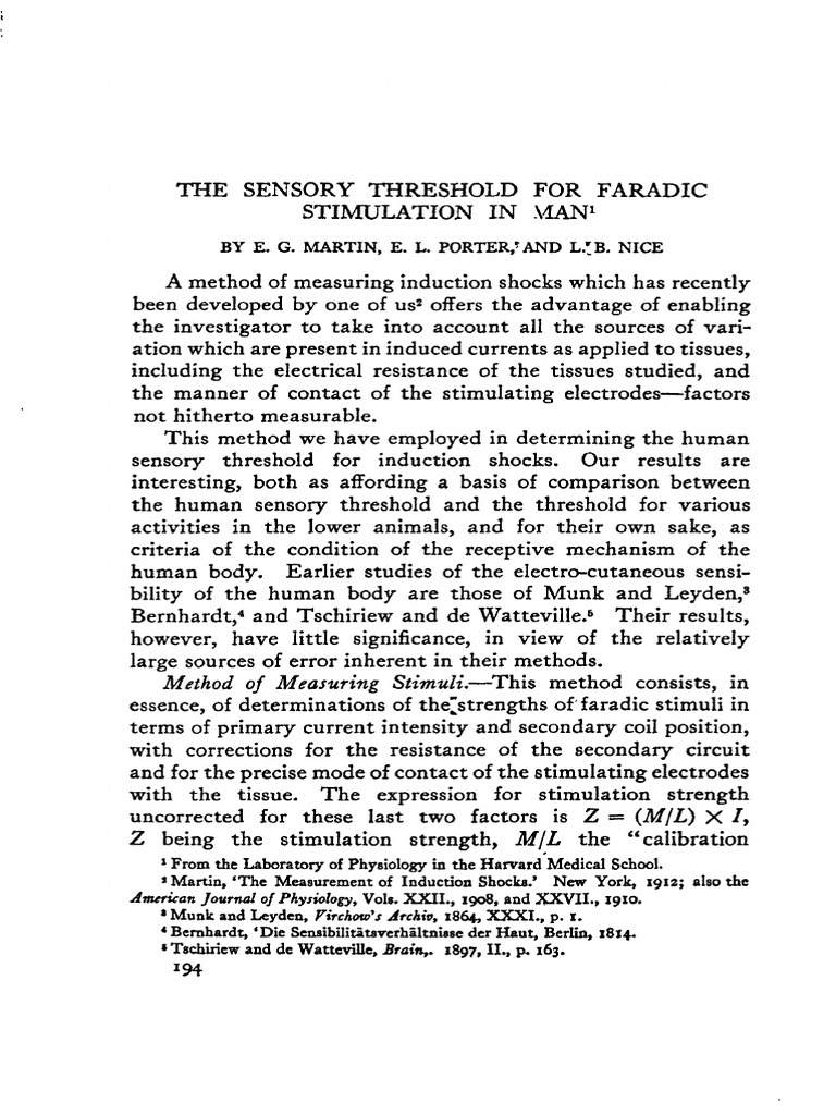 Martin 1913 | PDF | Senses | Experiment