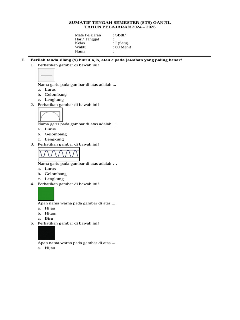 STS I SBDP Kelas 1 | PDF