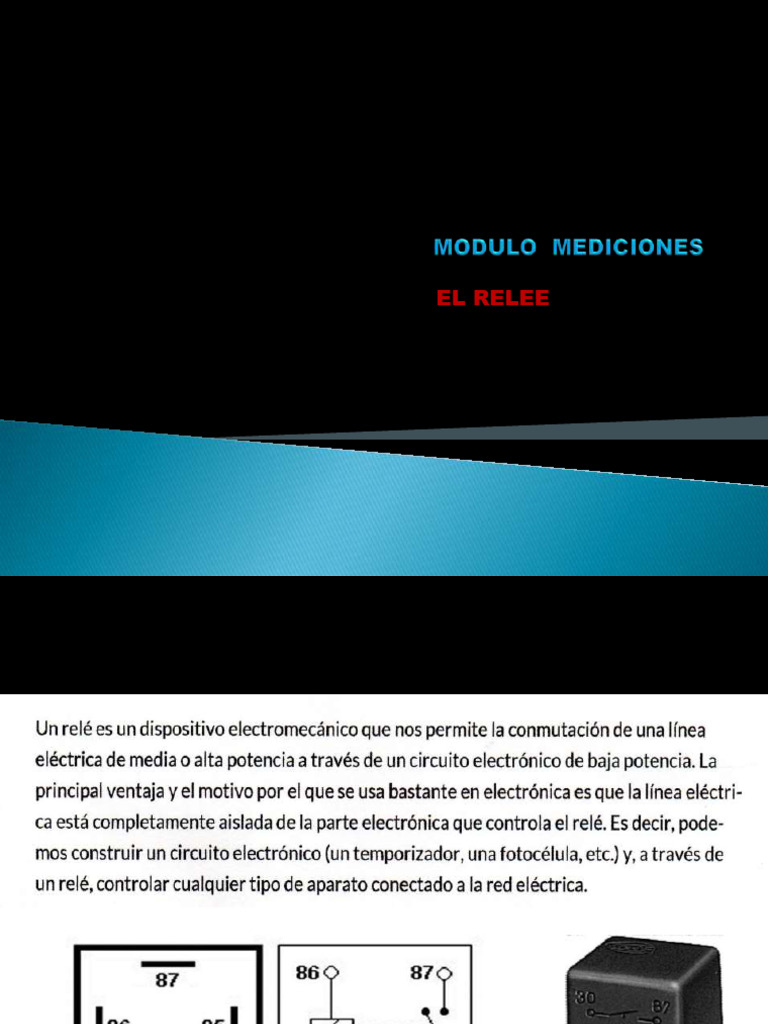1 El Relee | PDF | Relé | Corriente eléctrica