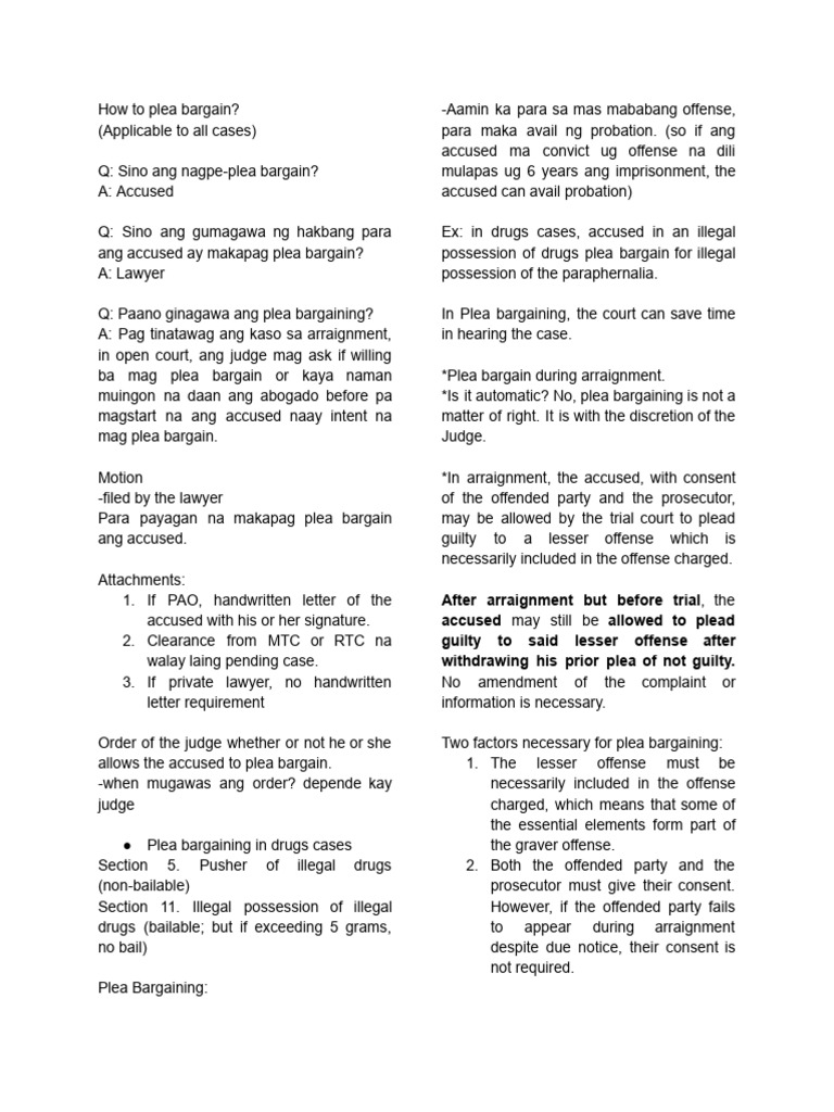 How To Plea Bargain | PDF | Plea | Plea Bargain