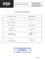 Stop Work Procedure | PDF | Safety | Risk