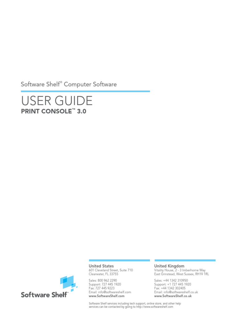 Print Console Manual | PDF | Microsoft Windows | Command Line Interface