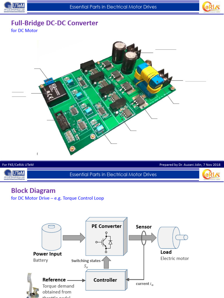 shortcourse_s1_dcdrive | PDF | Direct Current | Electric Motor