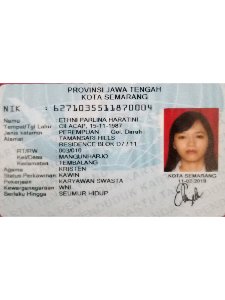 Ethniph - Notaris Gmail - Com Dokumen KTP | PDF