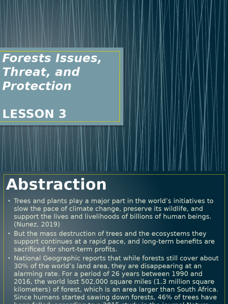 Module 4 Lesson 3 - 0 | PDF | Deforestation | Logging