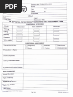 Physiotherapy Assessment Report | PDF