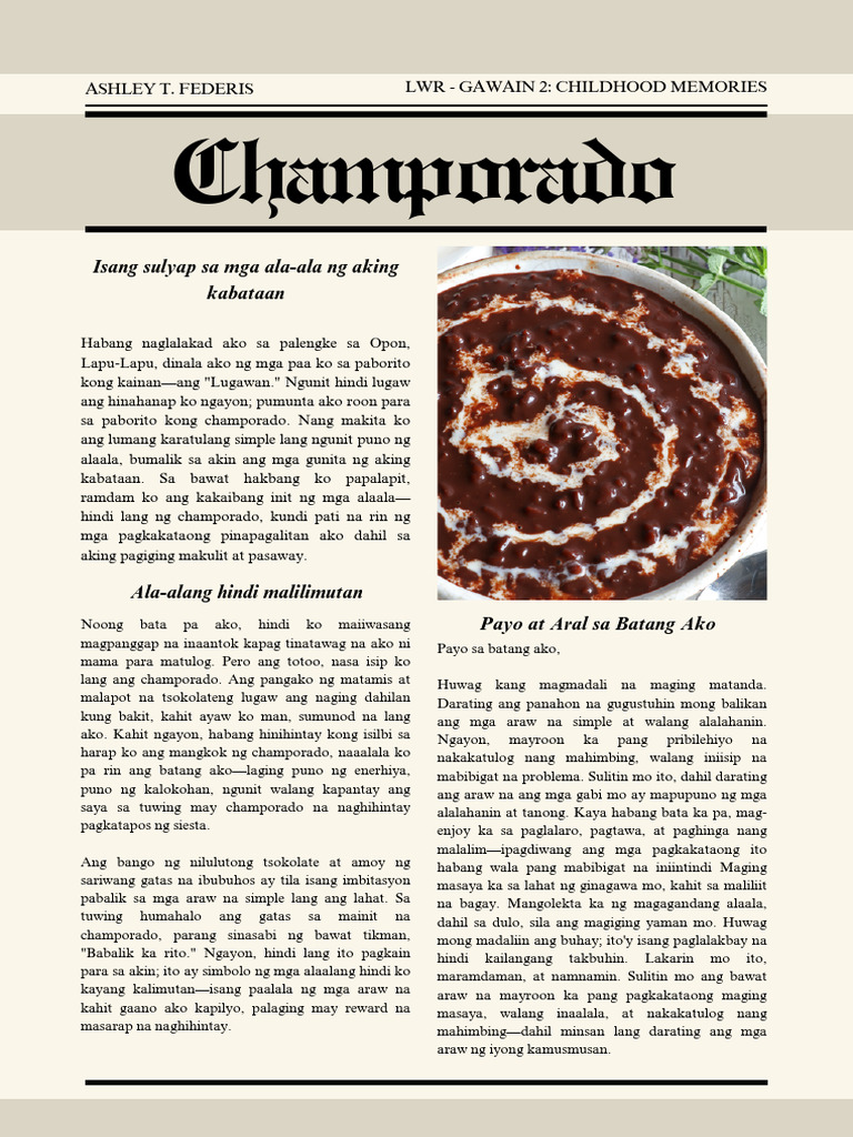 LWR - Gawain 2 Childhood Memories | PDF