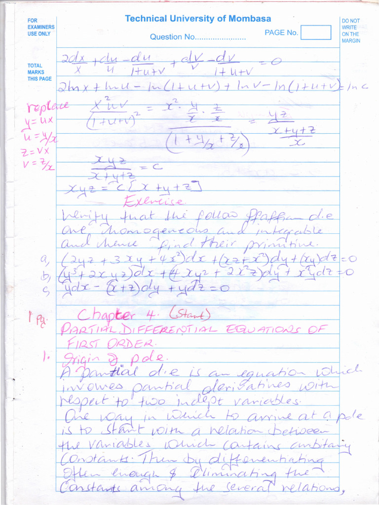 Pde Notes | PDF