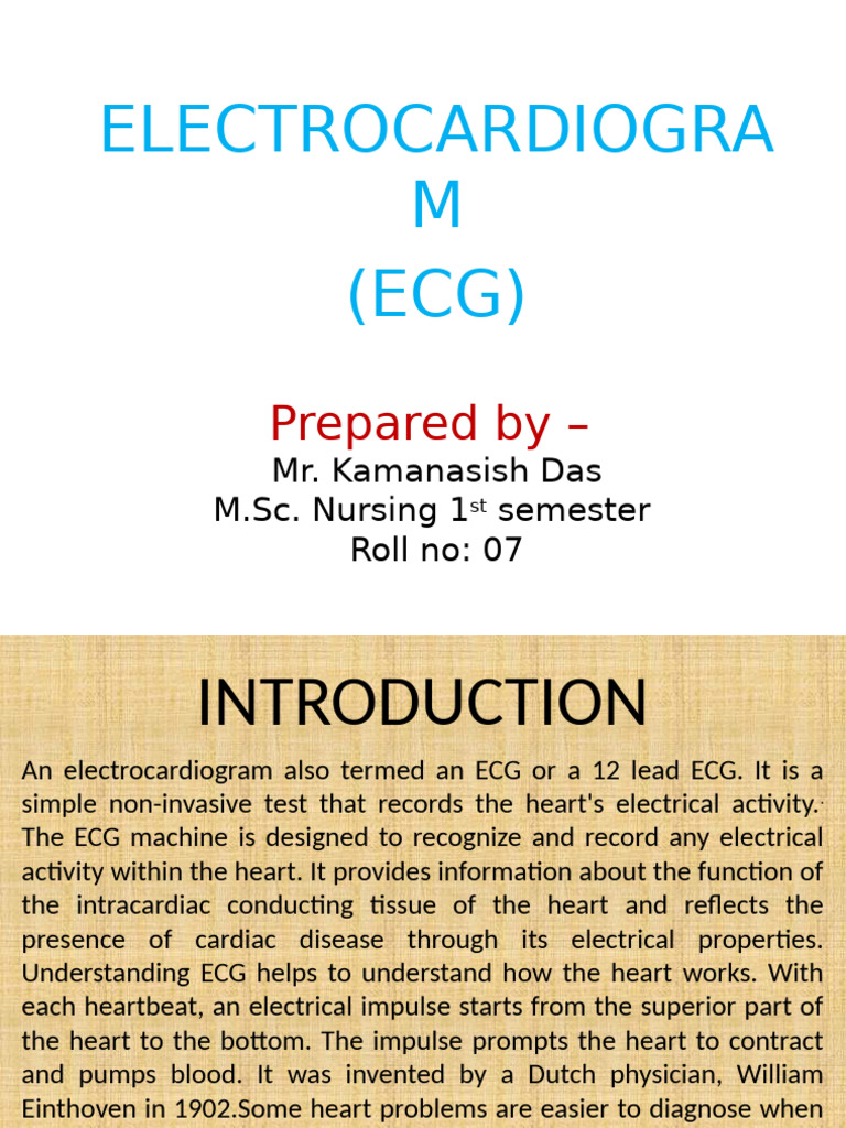 ECG | PDF | Electrocardiography | Heart