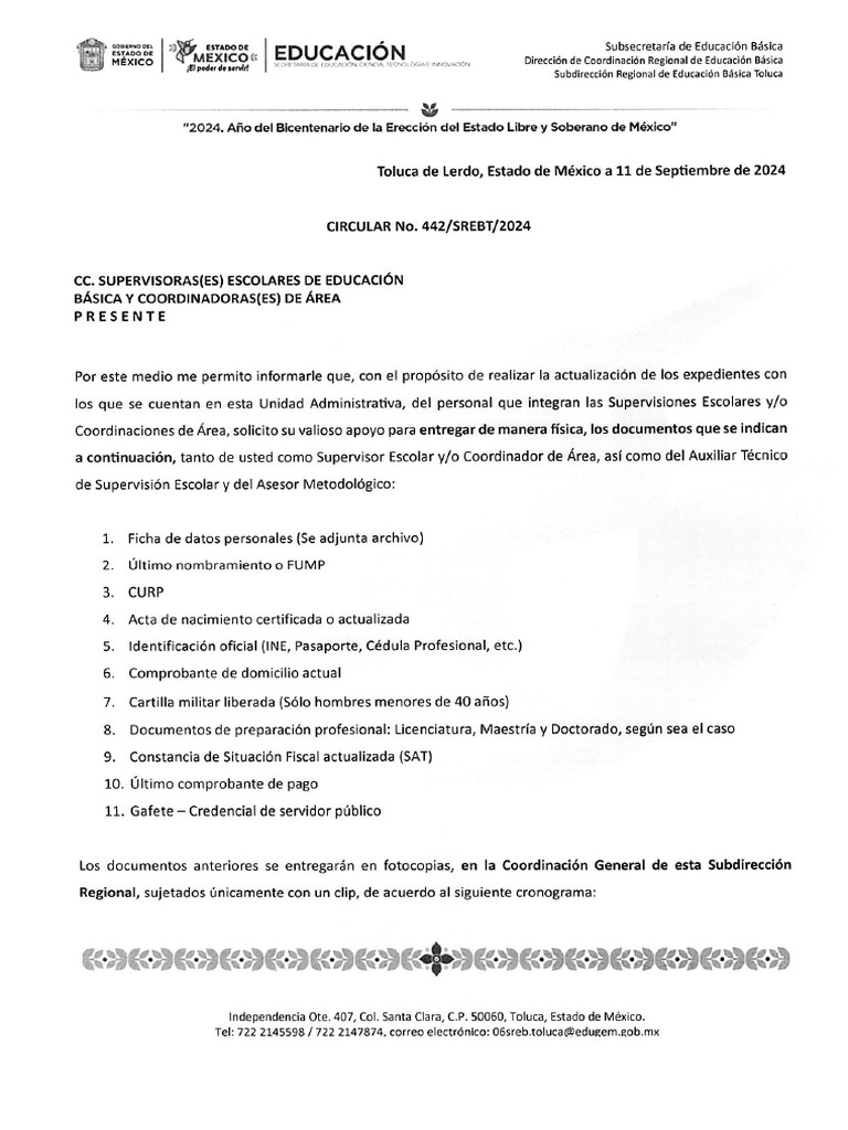 Circular No. 442-SREB-2024 | PDF