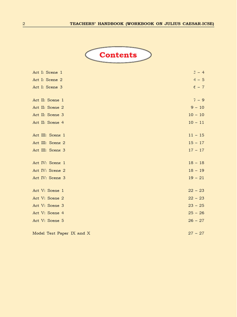 Julius Caesar Workbook Answers Guide | PDF | Julius Caesar | Mark Antony