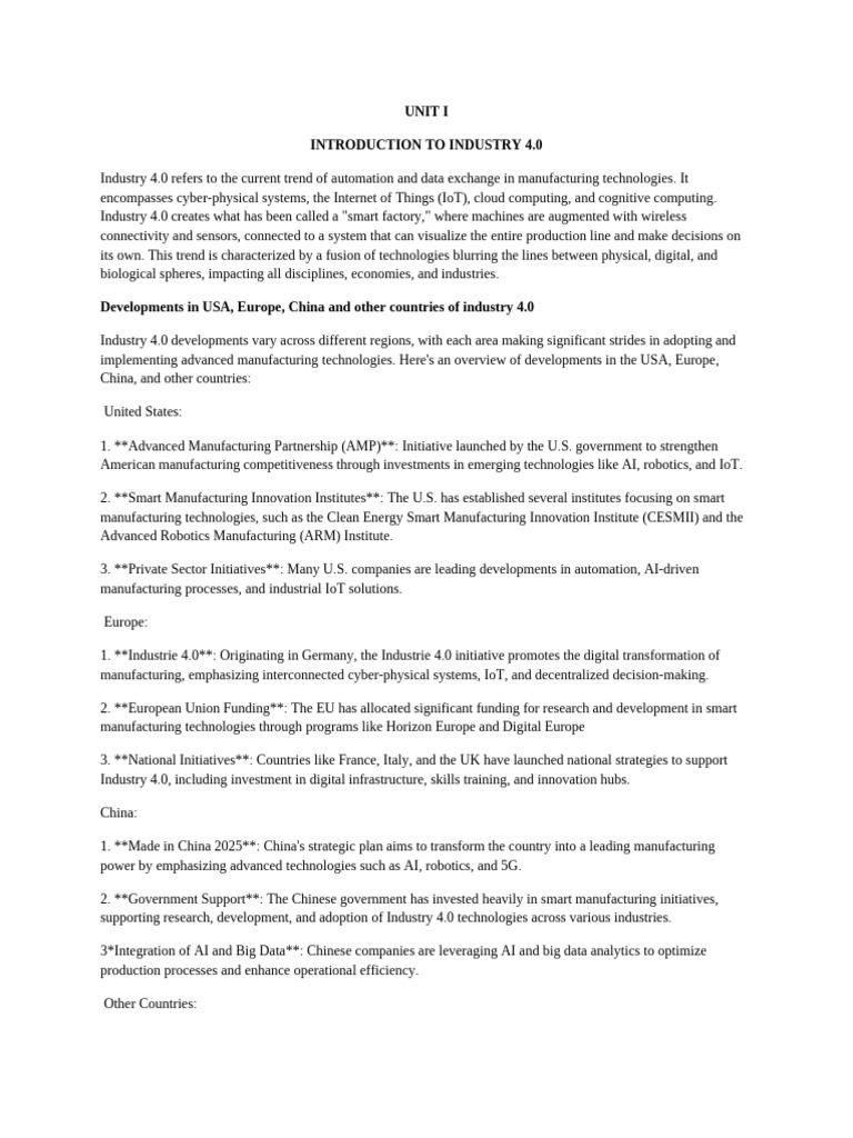 Overview of Industry 4.0 Developments | PDF | Internet Of Things ...