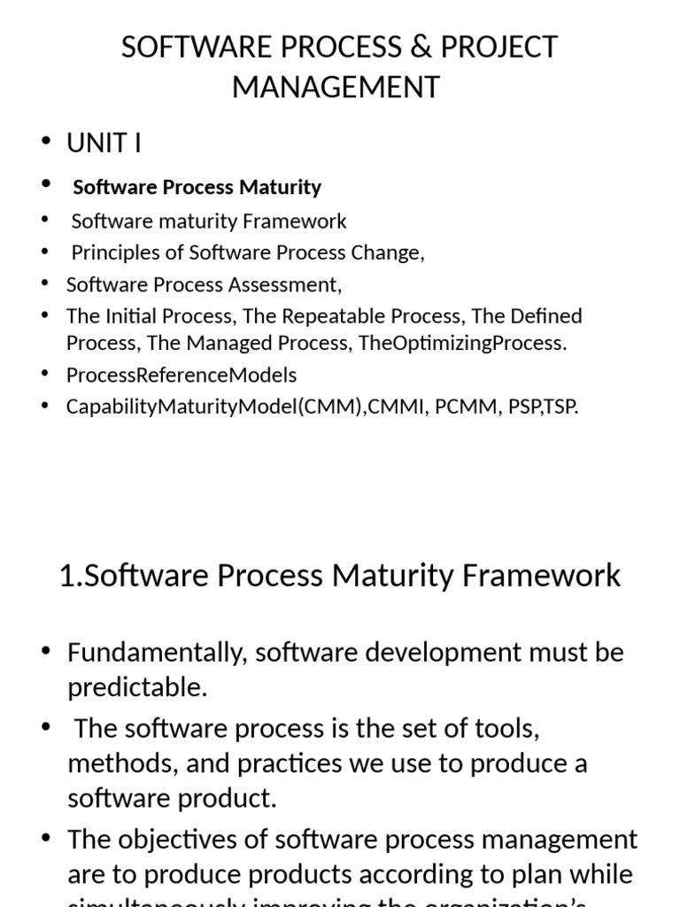 Software Process & Project Management | PDF | Business